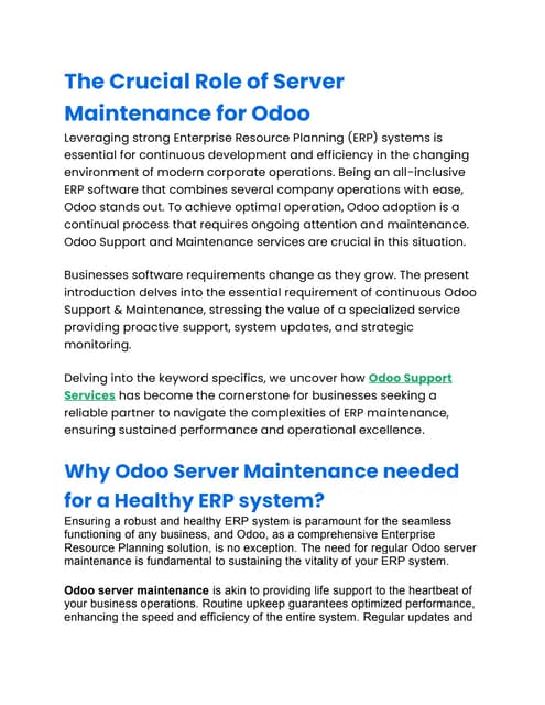 Understanding Odoo Migration: A Comprehensive Guide | PDF Understanding Odoo Migration: A Comprehensive Guide | PDF