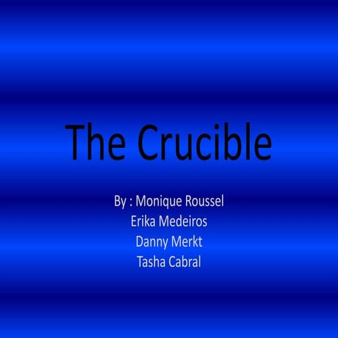 The Crucible | PPT