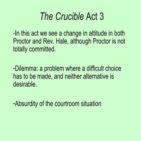 The crucible act 3 | PPT | Law