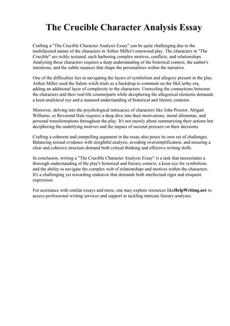 The Crucible Analysis Essay.pdf
