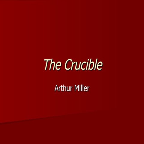 The crucible powerpoint | PPT