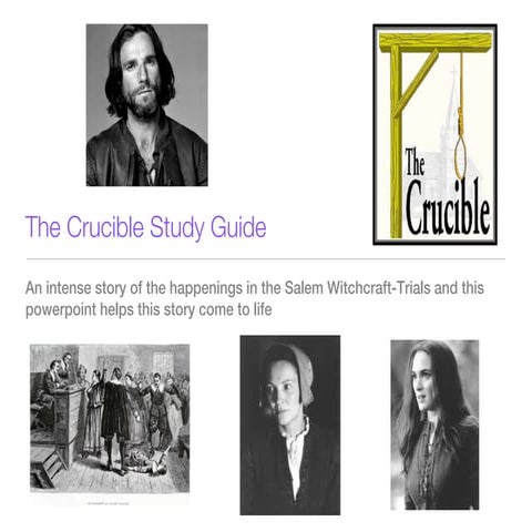 The Crucible Study Guide | KEY | Roleplaying Games | Games and Puzzles