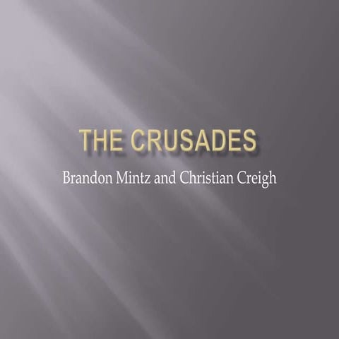 The crusades | PPTX