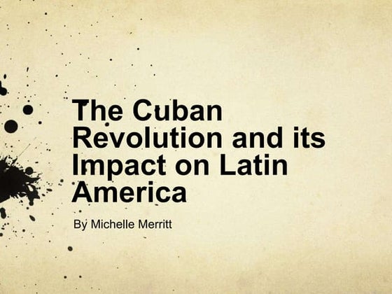 Presentation on cuba | PPT