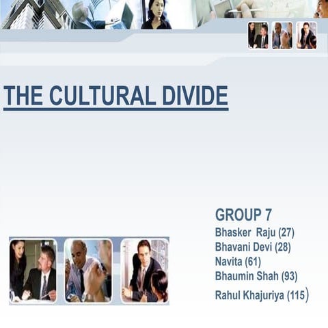 The cultural divide | PPTX