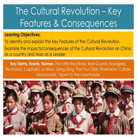 The Cultural Revolution - Key Features & Consequences | PPTX