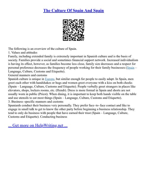 Culture of Spain | PPT