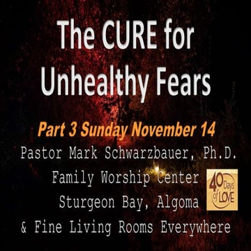 The cure for unhealthy fears | PPTX