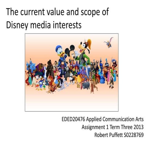 Strategic Management: Walt Disney Case Study | PPTX