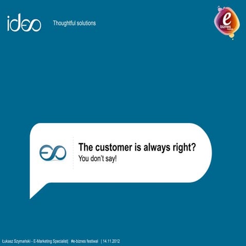 The customer is always right | PDF