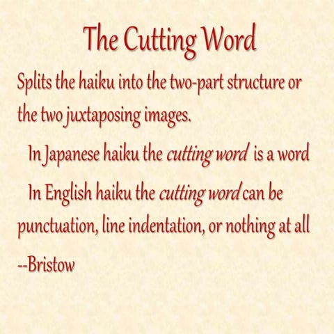 The Cutting Word | PPTX