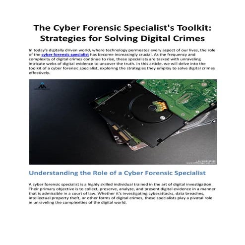 The Cyber Forensic Specialist's Toolkit: Strategies for Solving Digital Crimes.pdf
