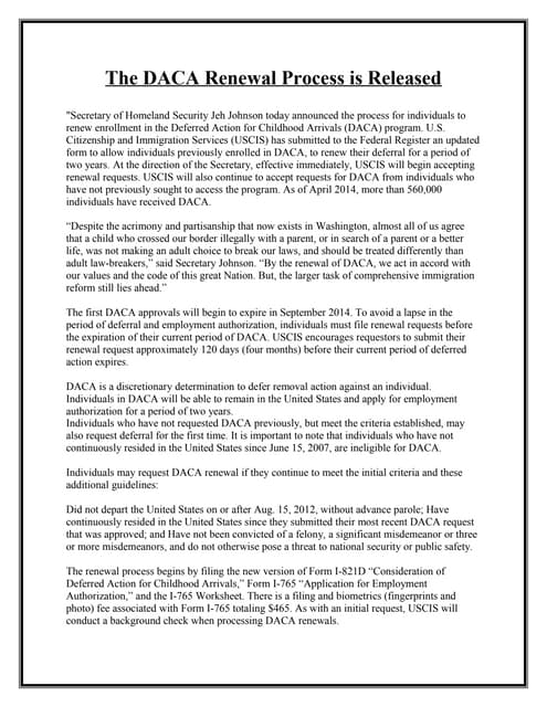 Official daca powerpoint | PPTX