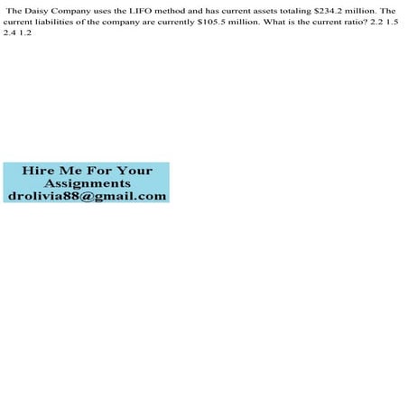 The Daisy Company uses the LIFO method and has current assets totalin.pdf