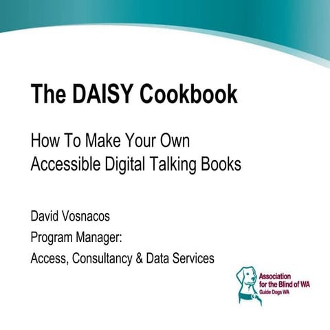 The Daisy Cookbook | PPTX