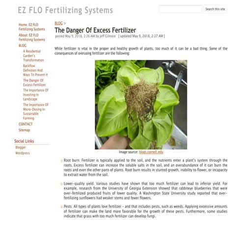 The danger of excess fertilizer | PDF