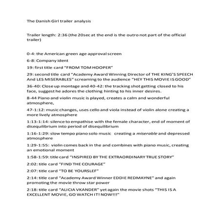 The danish girl | DOCX