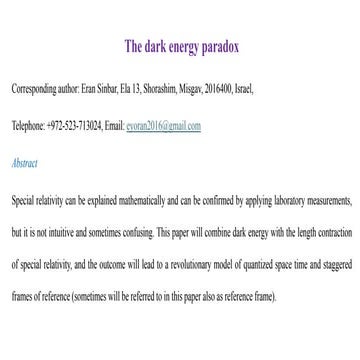 The dark energy paradox leads to a new structure of spacetime.pptx