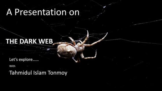 Dark web presentation | PPT