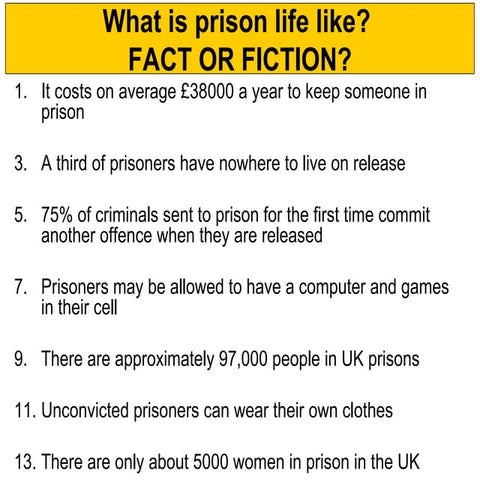 The day in the life of a prisoner | PPT