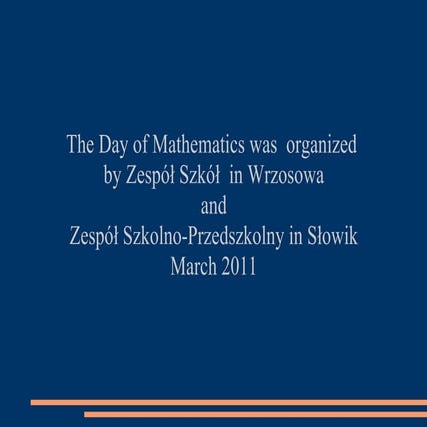 The day of mathematics | PPT