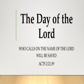 The Day of the Lord .pptx