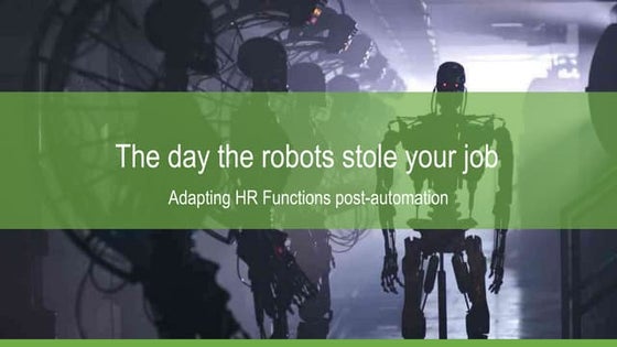 Will a Robot take my job | PPT