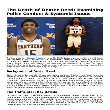 The Death of Dexter Reed_ Examining Police Conduct & Systemic Issues .docx