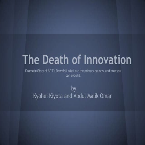 The death of innovation | PDF