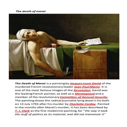 The death of_marat.docx | Death, Injury, or Military Conflict ...