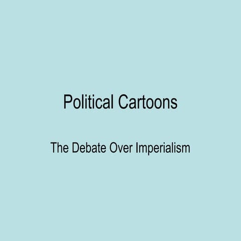 The debate over imperialism | PPT