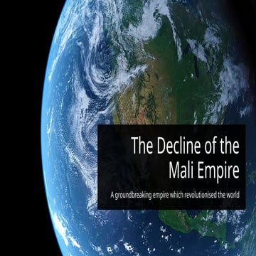 The Decline of the Mali Empire Presnetation | PPTX