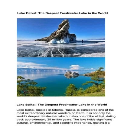 The Deepest Freshwater Lake in the World.pdf