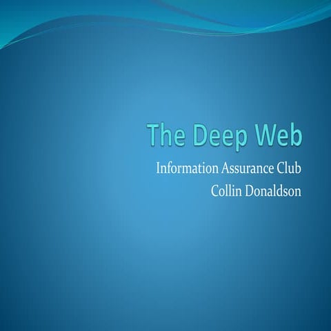 Dark web presentation | PPTX