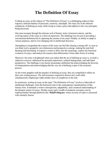 Essay Literature.pdf | Homework and Study | Education