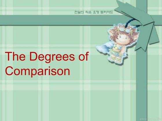 Degrees of comparison | PPTX