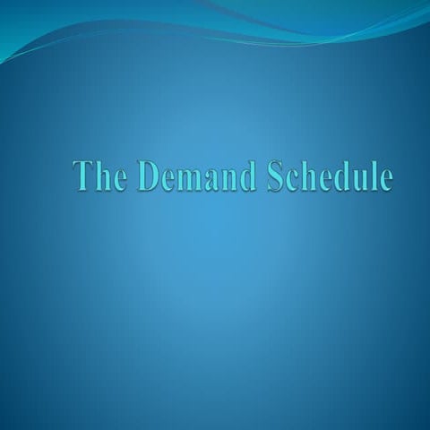 The demand schedule | PPTX