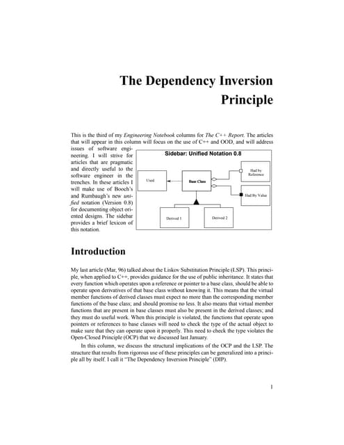 The Dependency Inversion Principle Pdf
