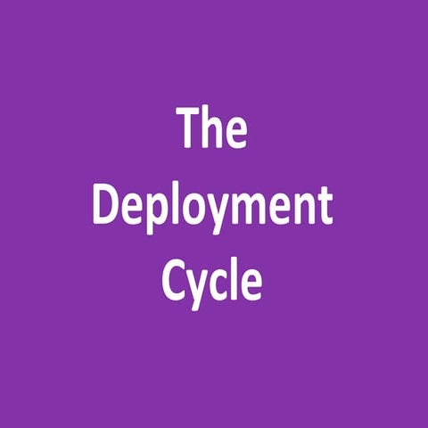 The Deployment Cycle | PPT