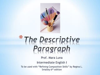 Descriptive paragraph | PPT
