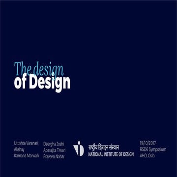 The design of design final | PPT