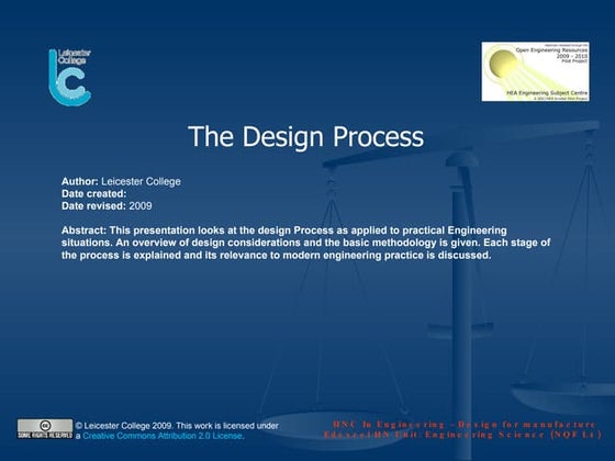 HSC Design and Technology. The design brief | PPT