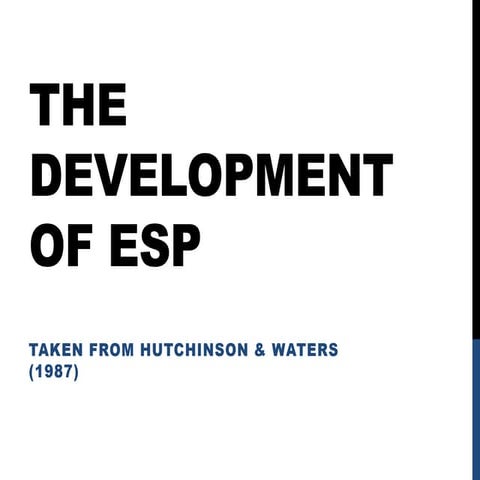 The Development of ESP | PPTX