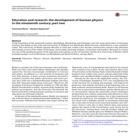 The development of german physics | PDF