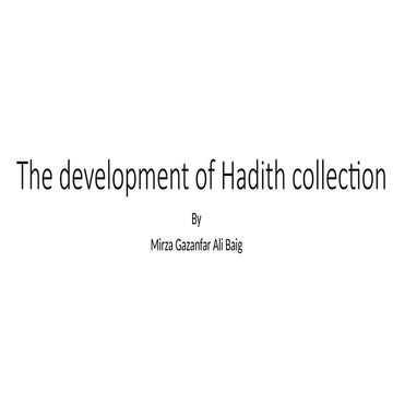 The development of Hadith collection.pptx