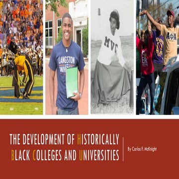 The Development of Historically Black Colleges and Universities | PPT