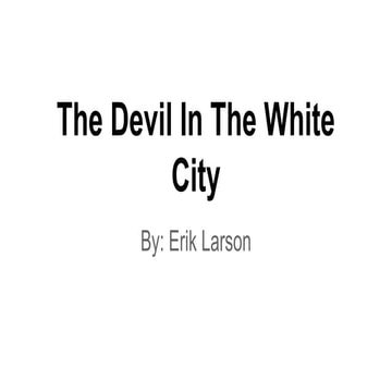 The Devil In The White City | PDF