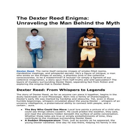 The Dexter Reed Enigma_ Unraveling the Man Behind the Myth.docx