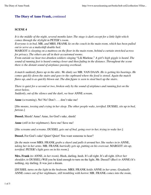 The diary of anne frank act ii scene 3 | DOCX