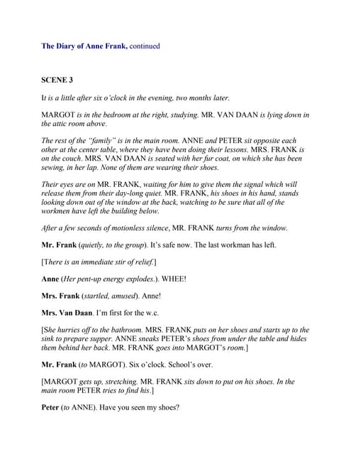 The diary of anne frank act ii scene 3 | DOCX